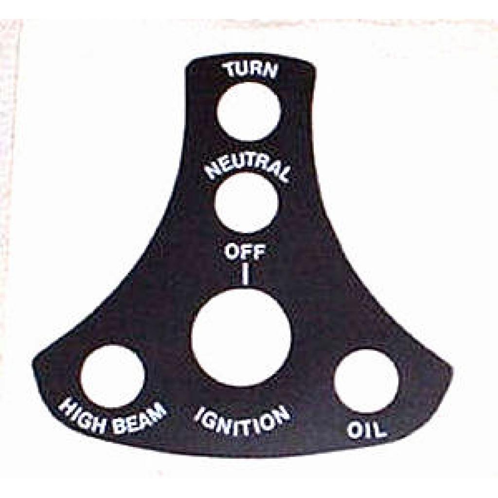 Instrument Panel Idenification Label/Sticker - Triumph T140 T160 - 60-4502