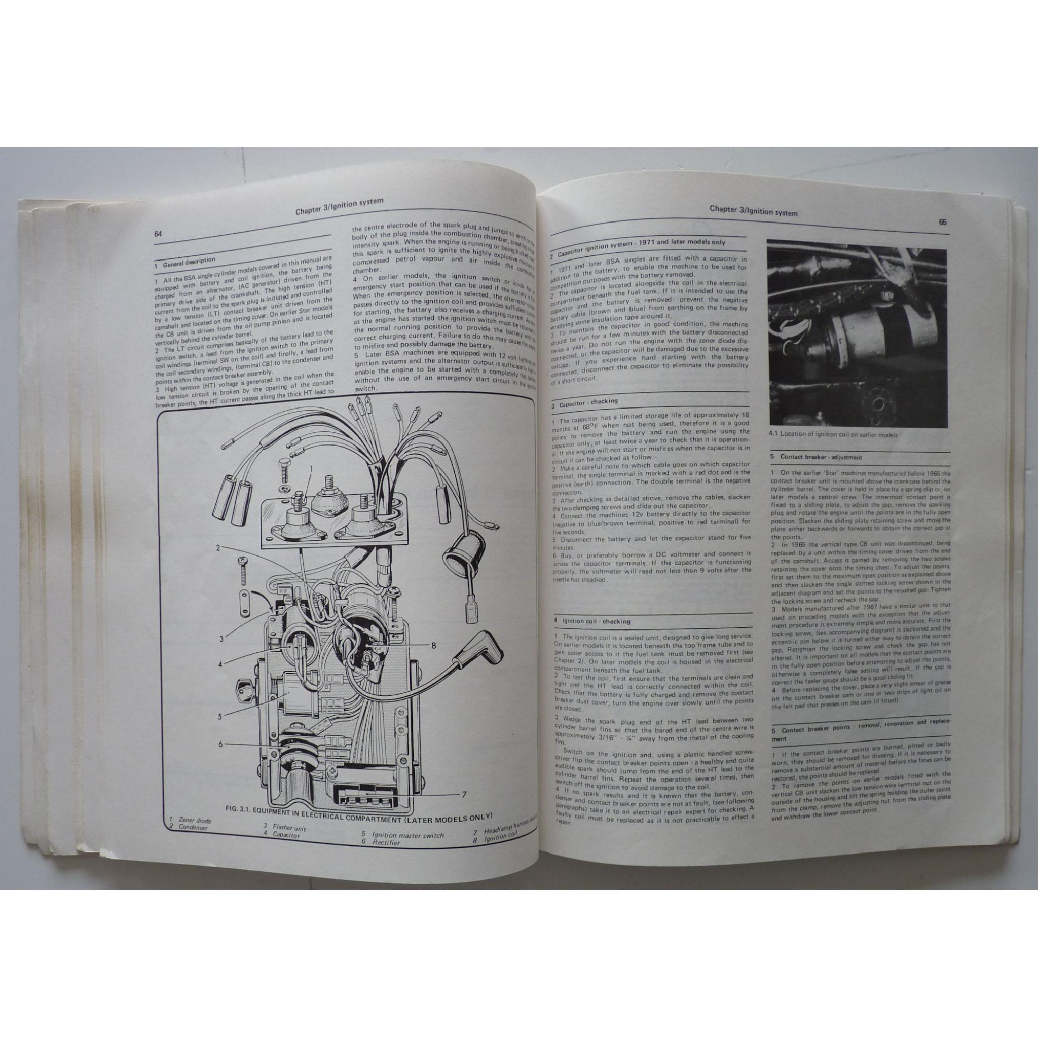 BSA Unit Singles Owners Workshop Manual 1958 - 1972