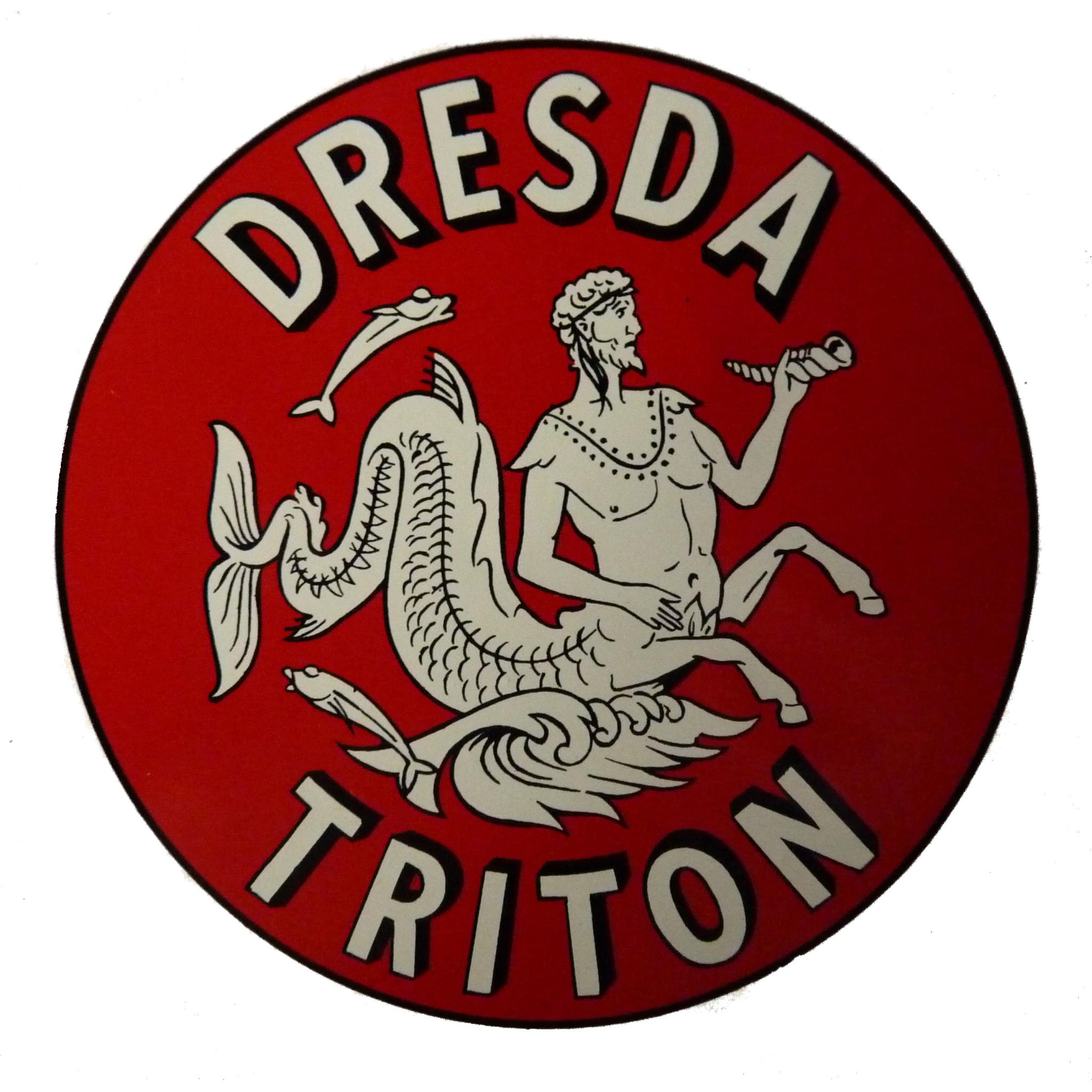 Dresda Triton Logo Round Dry Transfer